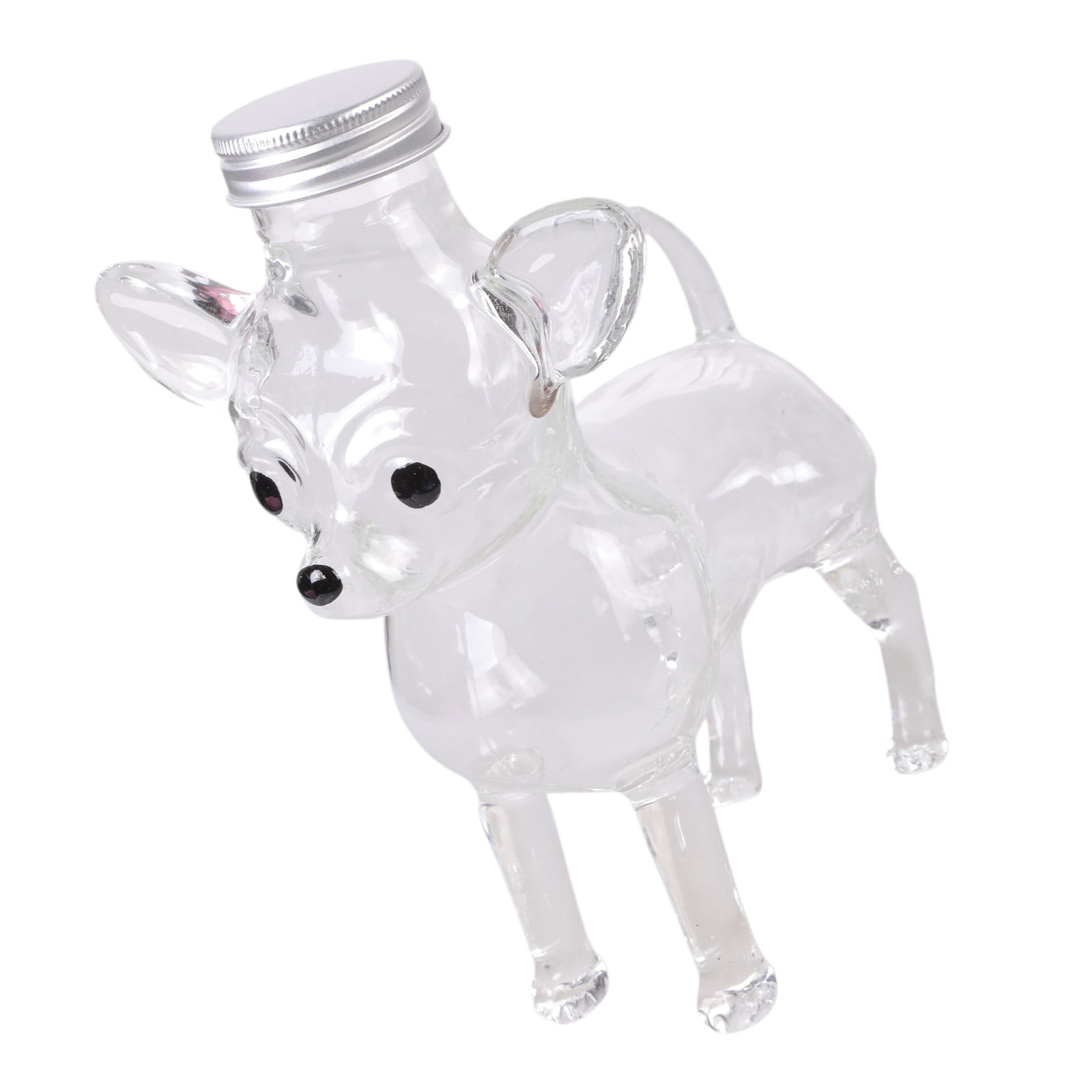 lixuesong Decorative Chihuahua Candy Jar Glass Food Storage Container ...