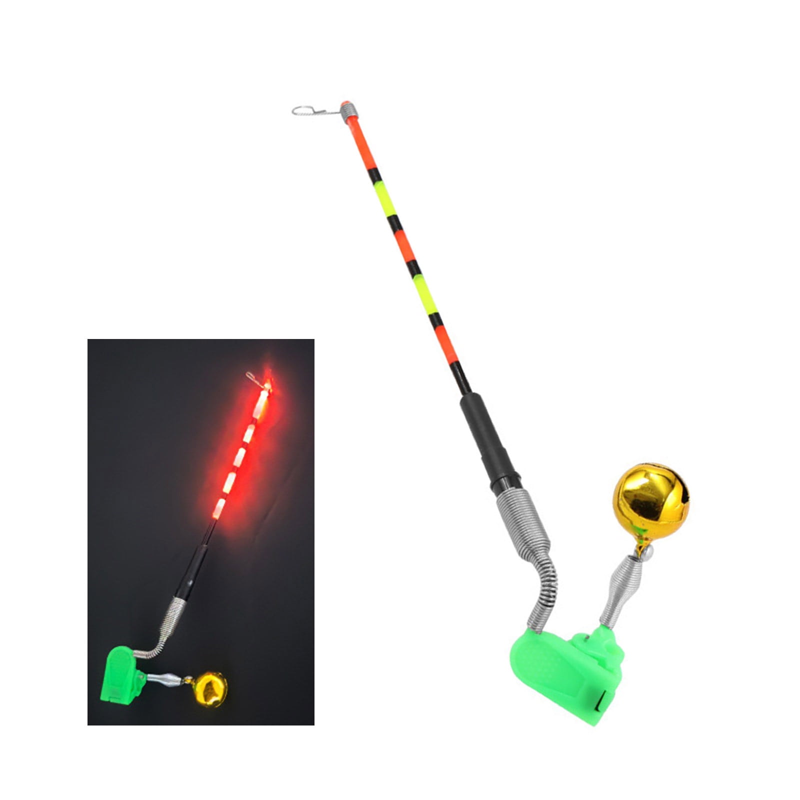 lixuesong Detachable Fish Bites Indicators Glowing Clip Bells Fishing ...