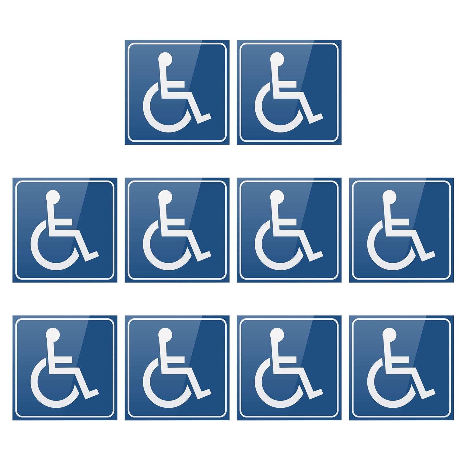 lixuesong Disabled Wheelchair Symbol Compliant Handicap Access Sign ...