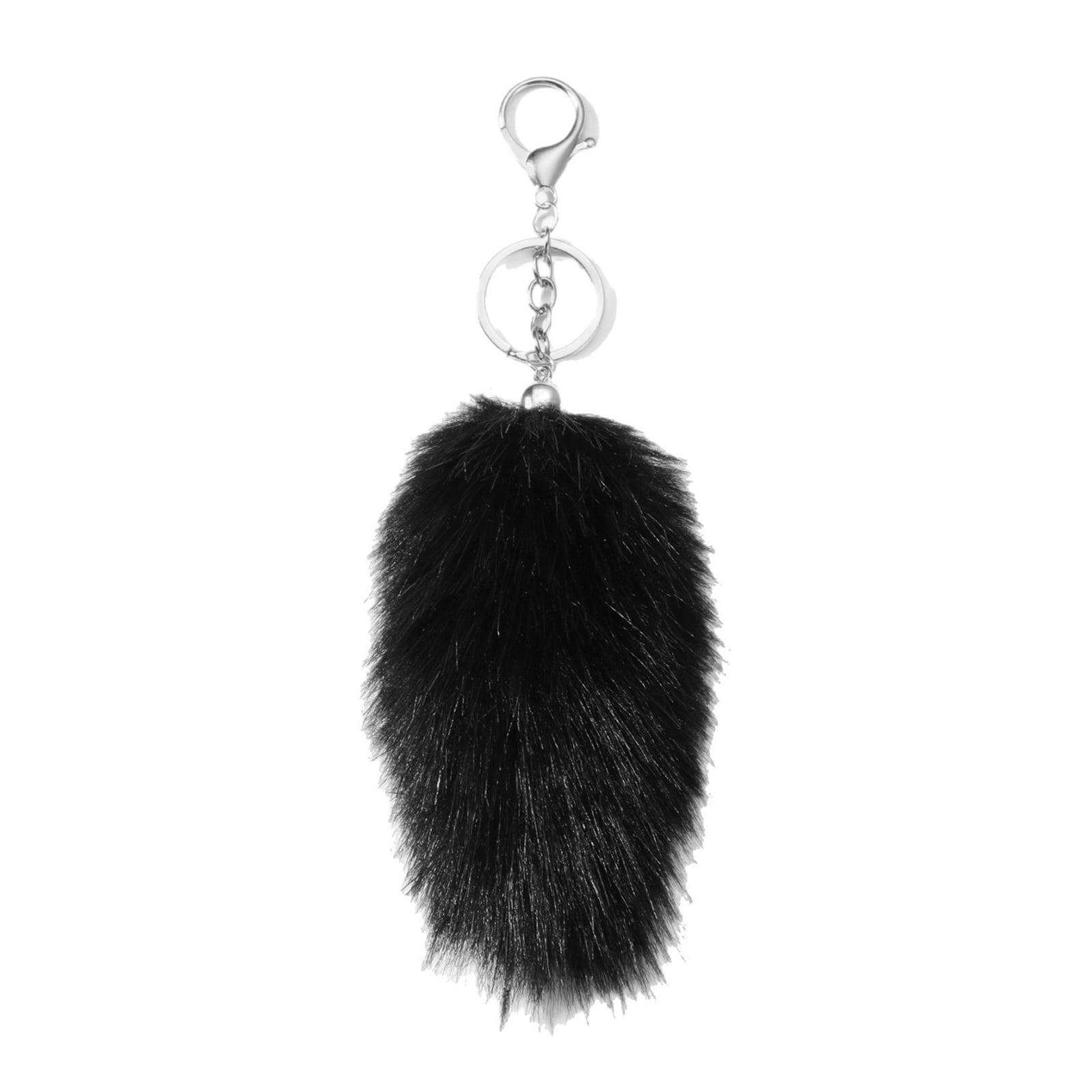 lixuesong Fashionable Tail Keychain Bag Pendant Soft Touch Faux Hair ...