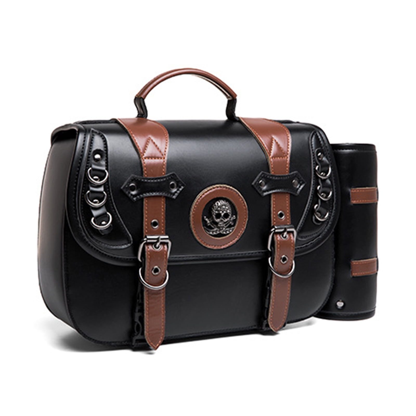 lixuesong General Motorcycle Saddlebags Large Capacity PU Leather ...