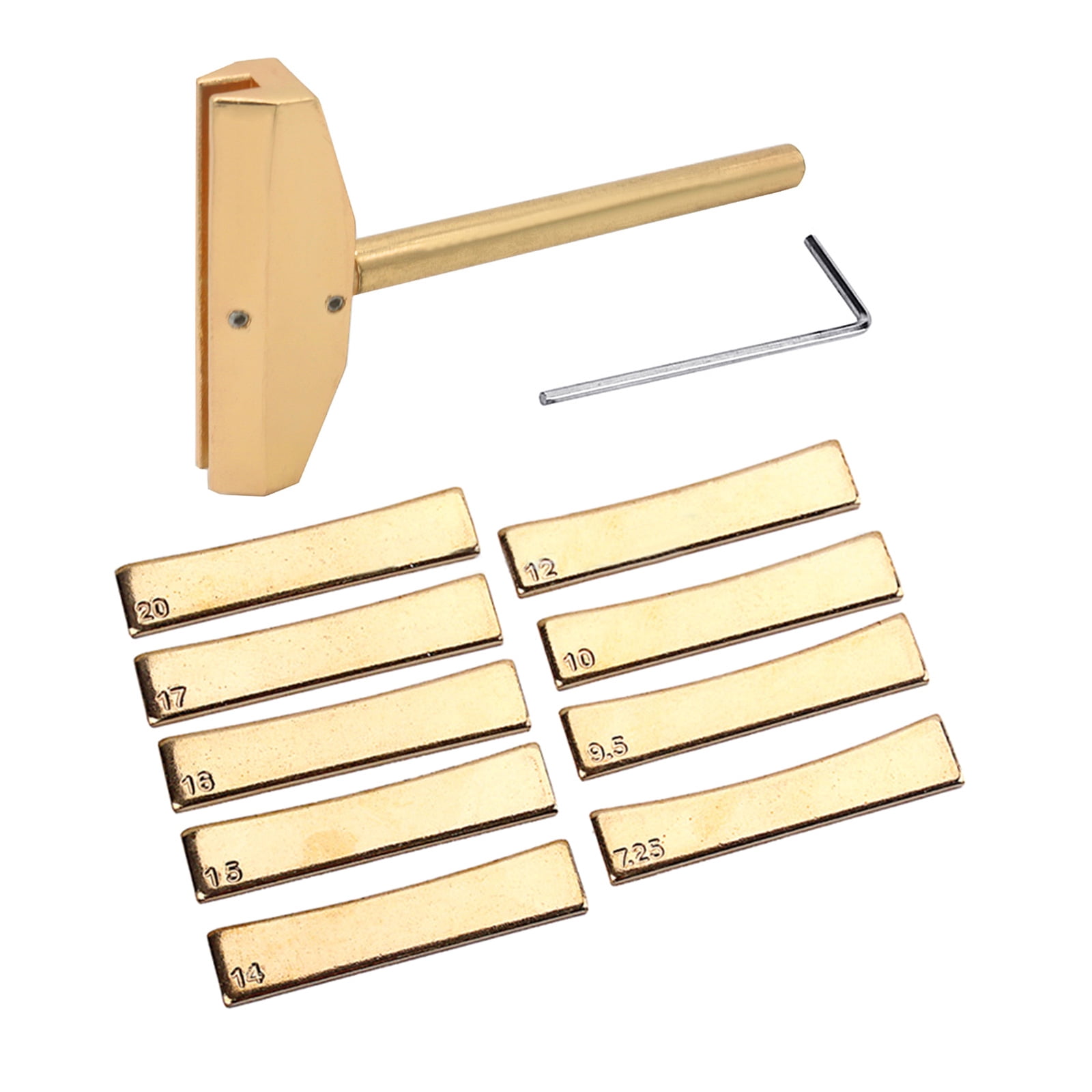 lixuesong Guitar Bass Fingerboard Fret Press Caul & Fret Inserts ...