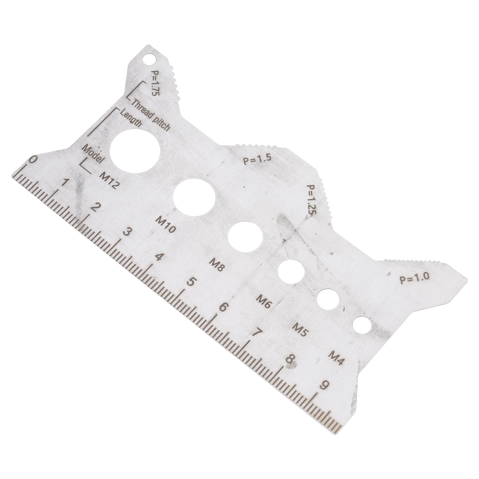 lixuesong High Accuracy Stainless Steel Thread Pitches Gauge Ruler ...