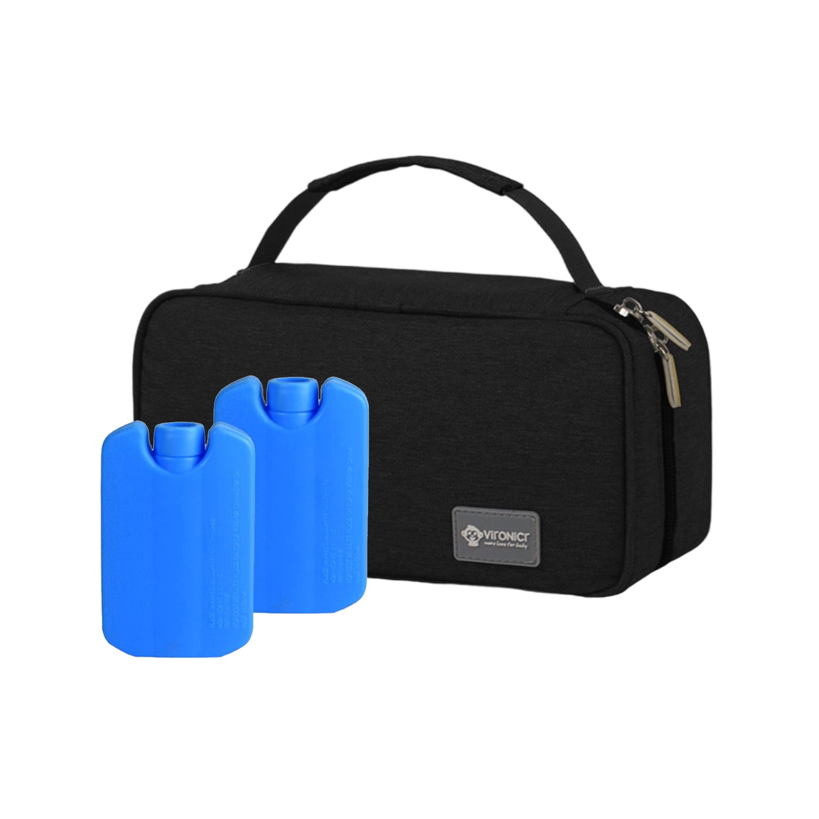 lixuesong Compact Breast Milk Cooling Bag with 2 Reusable Ice Packs ...