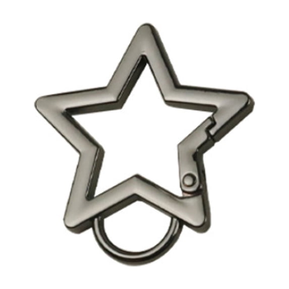 lixuesong Metal O-Ring Spring Clasps Openable Star Shaped Carabiner ...