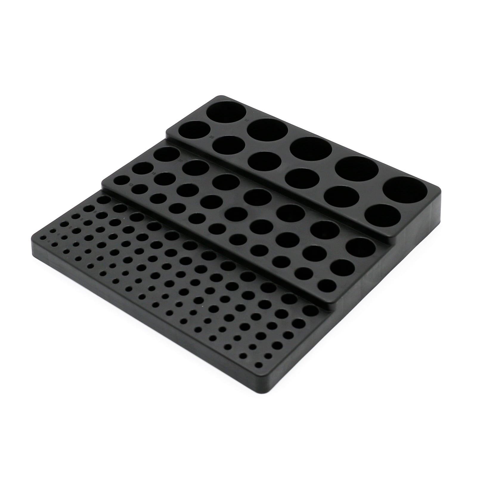 lixuesong Milling Bit Storage Tray with 131 Holes, Drill Bit Endmill ...