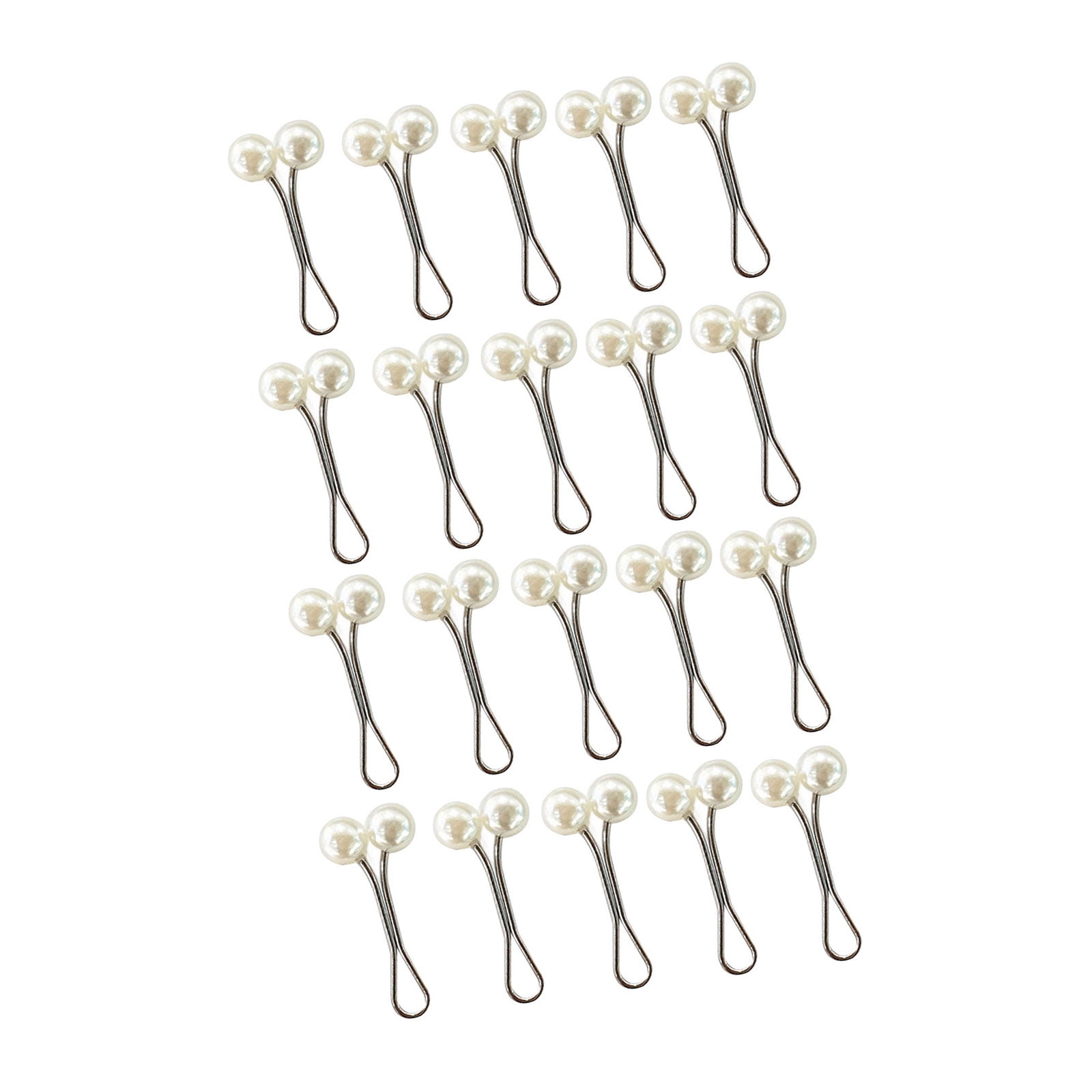 lixuesong Pack Of 20 Pearl Embellished U Shaped Scarf Clips For Hijab ...