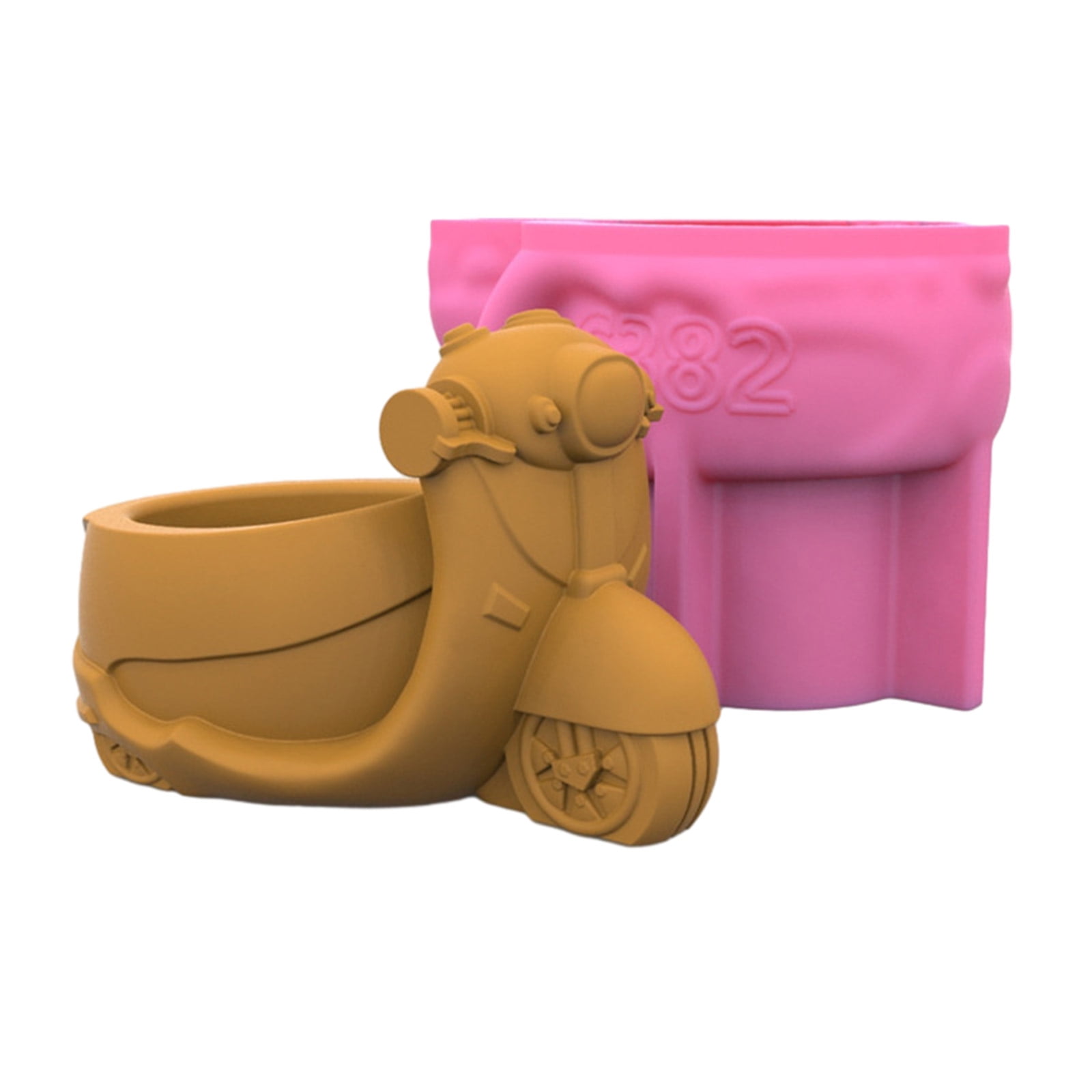 lixuesong Pen Holder Flower Silicone Mold Motorcycle Epoxy Resin Mold ...