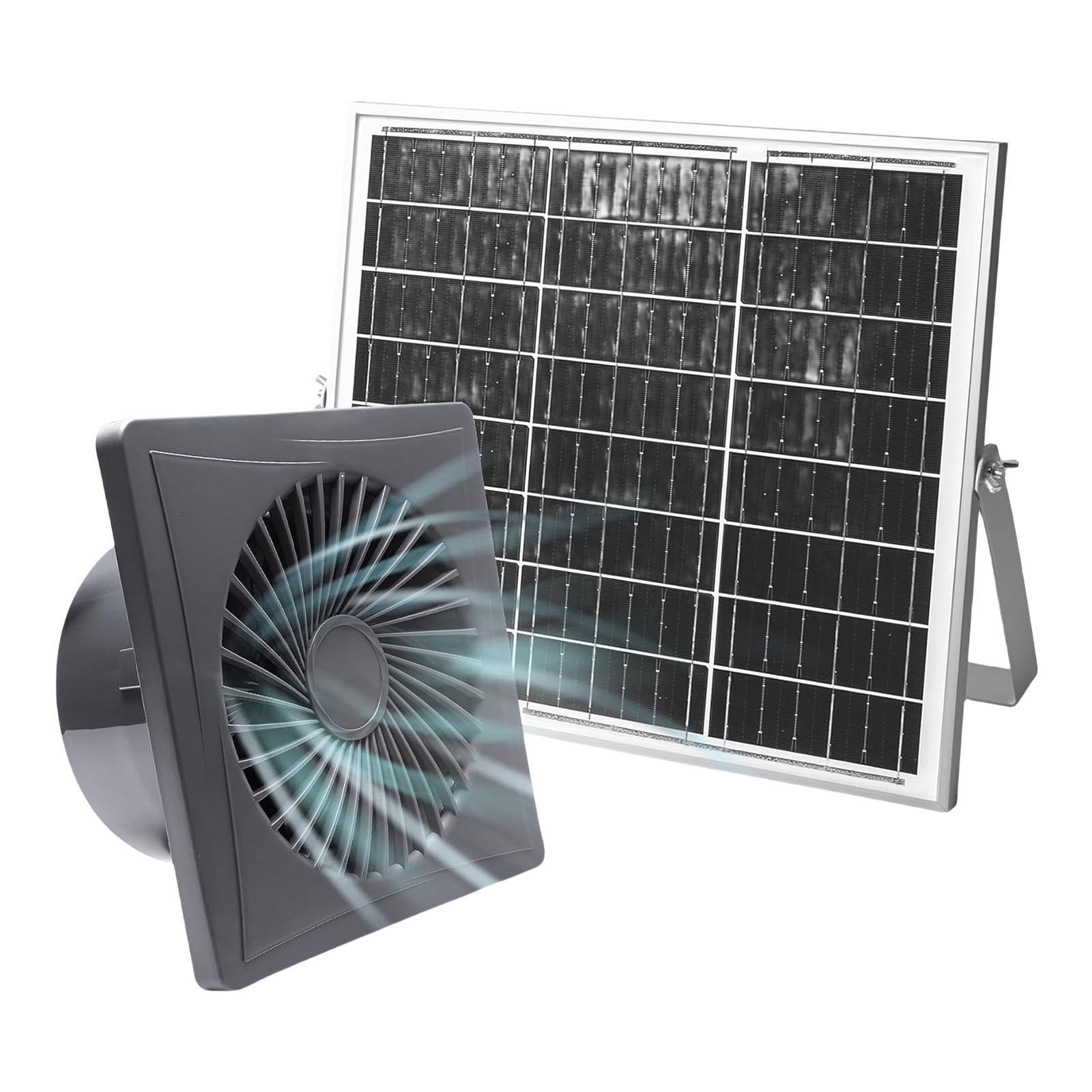 lixuesong Solar Exhaust Fan for Shed 12V 12W Solar Panel Greenhouse Fan ...