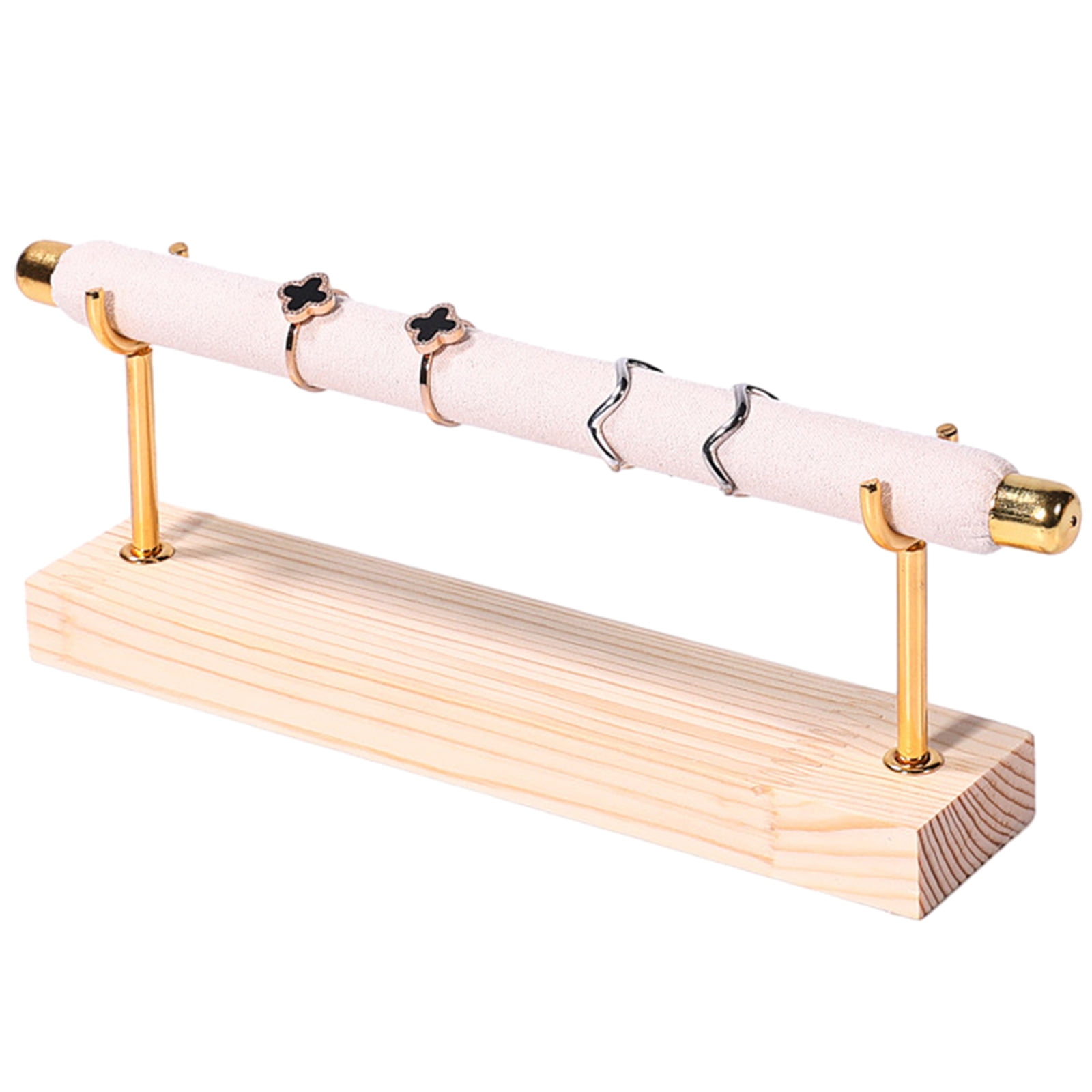lixuesong Solid Wood Base Rings Display Rack Elegant and Minimalist ...