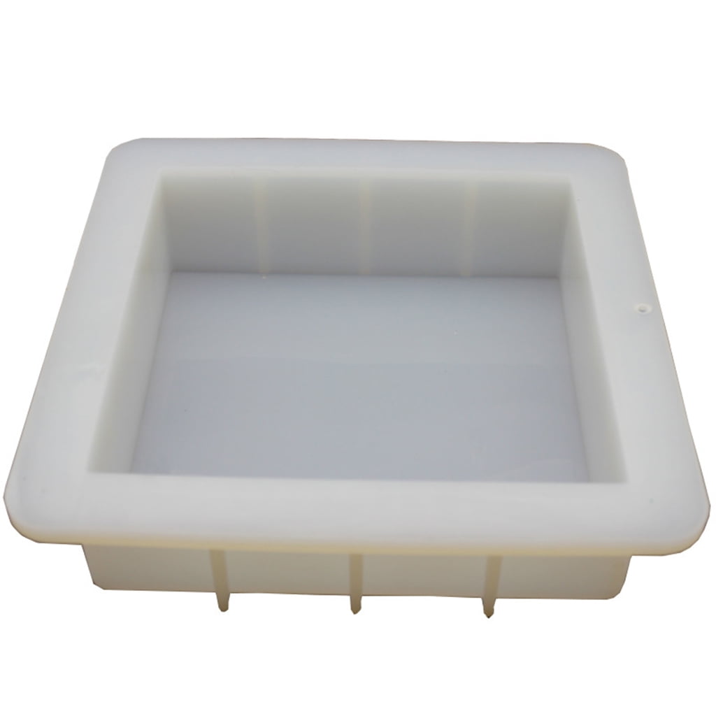 lixuesong Square Cube Silicone Slab Mold for Soap Making Capacity ...