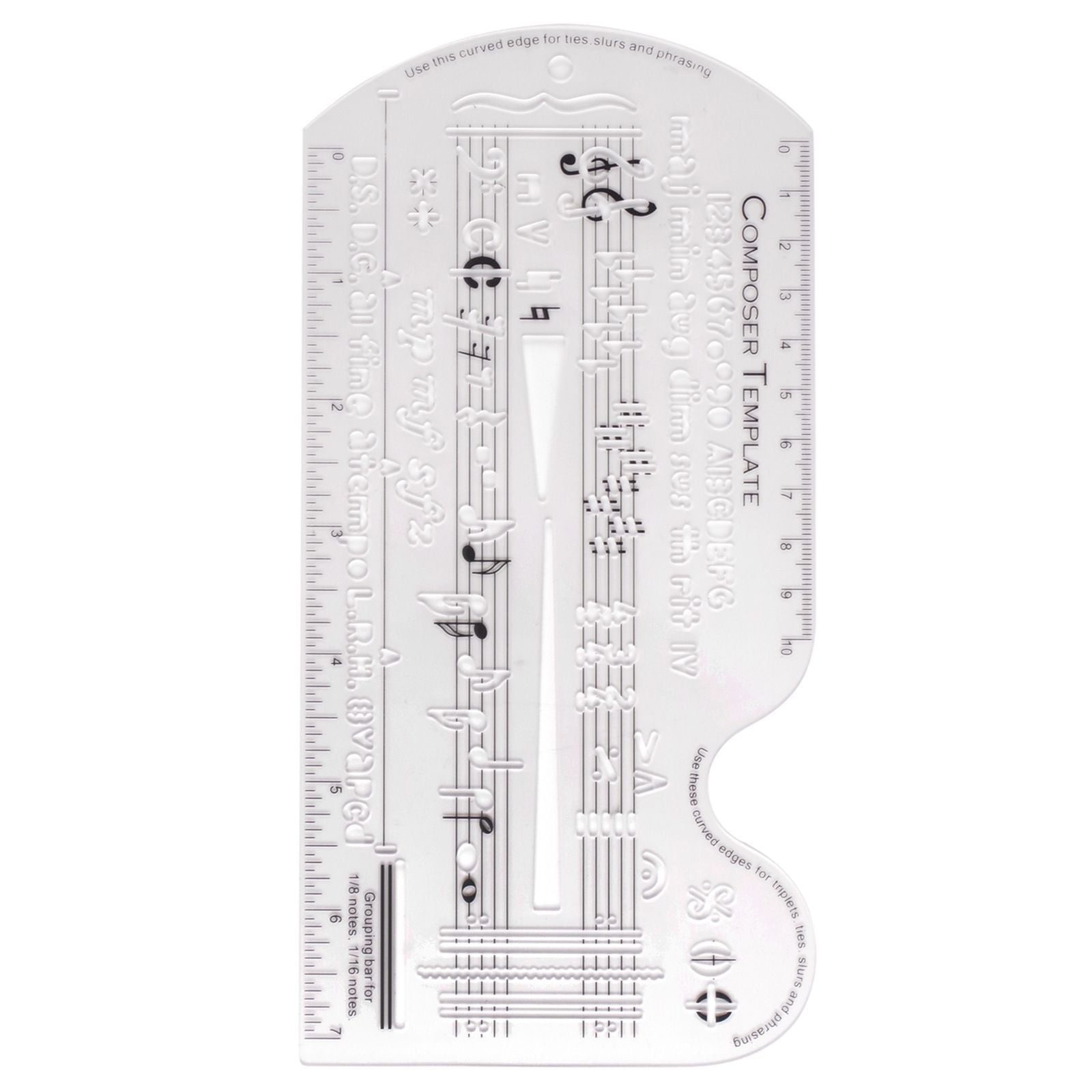 lixuesong Staff Drawing Ruler Song Writer's Composing Template Stencil ...