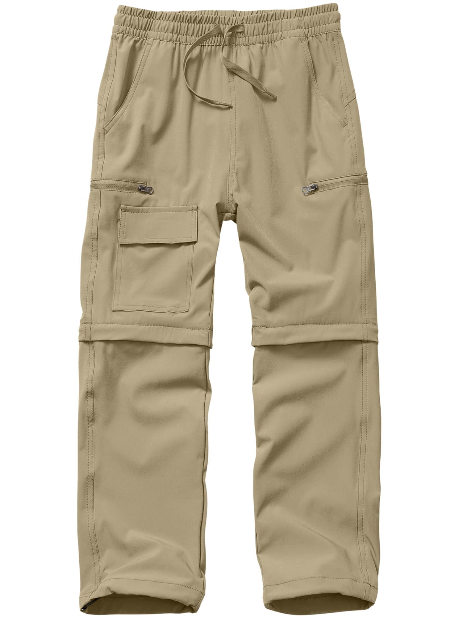 liyiyiyia Boys Convertible Pants Kids Elastic Waist Cargo Trouser UPF 50 Outdoor Quick Dry ...