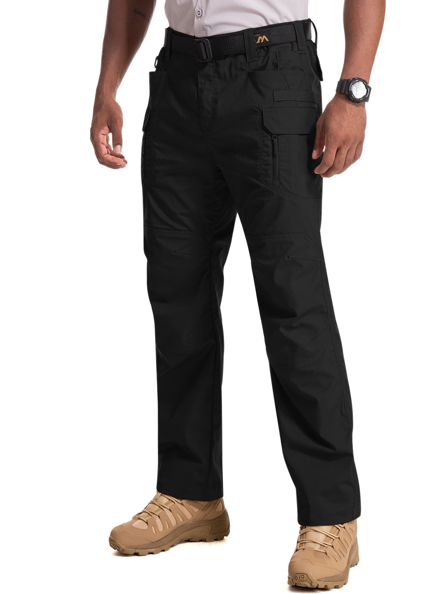 liyiyiyia Men's Ripstop Work Cargo Pants Water Resistant Hiking Pants ...