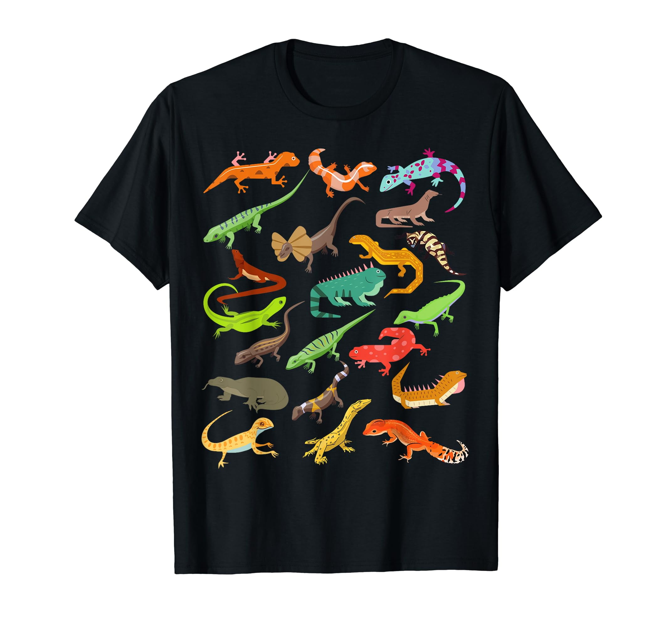 lizard bearded dragon gifts kids lizard collage T-Shirt - Walmart.com