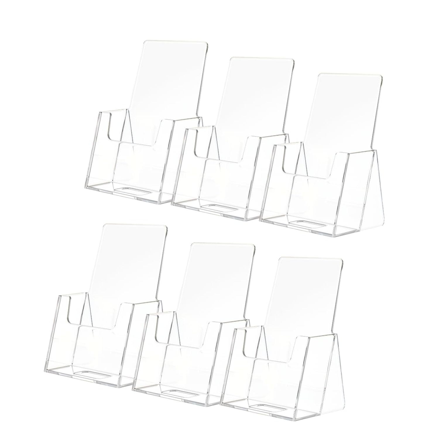 ljcp 6 Pack Business Card Holder Counter Display for 2" x 3.5" Vertical ...