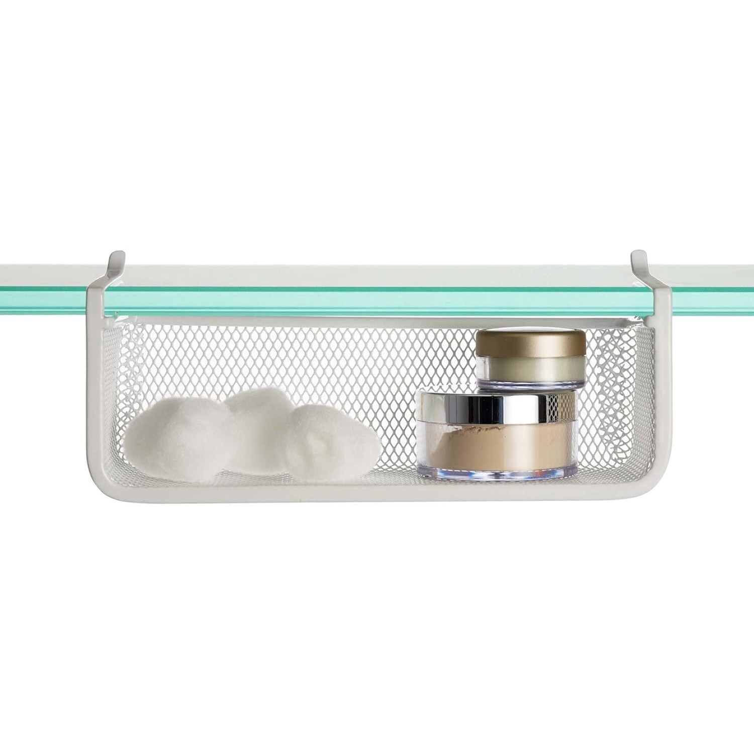 ljcp Hanging Mesh Basket for Medicine Cabinet and Shelf Storage, White ...