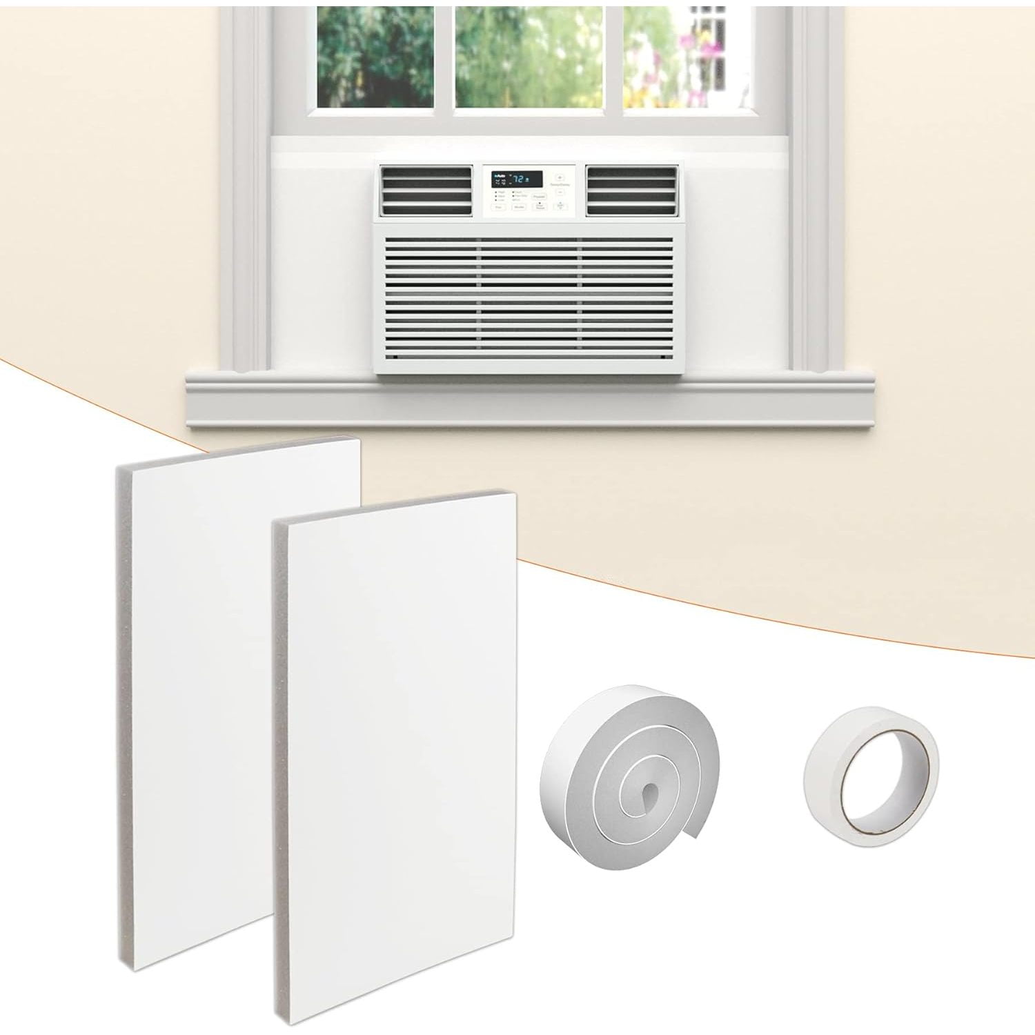 ljcp Window Air Conditioner Insulated Foam Panels, Winter Surround ...