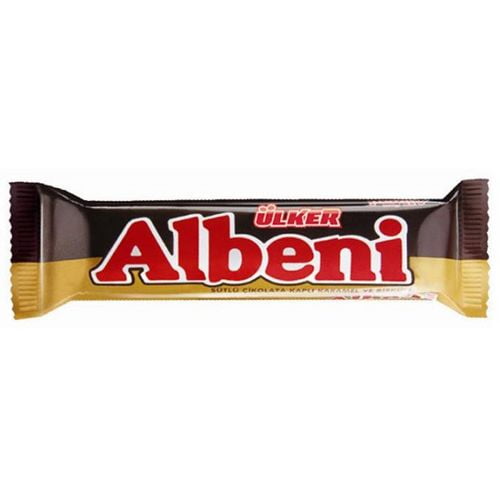 Ülker Albeni Milk Chocolate Coated Bar with Caramel and Biscuit - 1.2oz ...