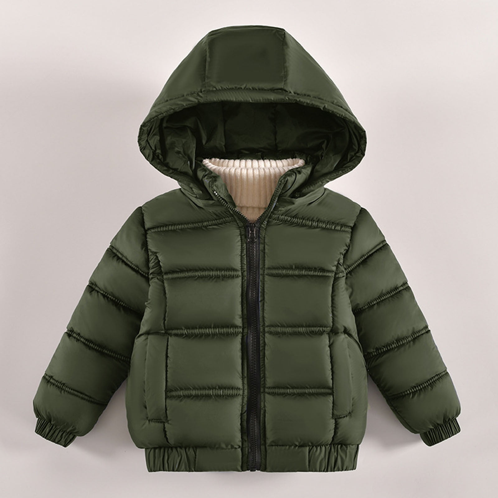 lkfuzj Baby Girls Puffer Jacket Winter Warm Down Coats Lightweight Full Zip Outwear Winter ...