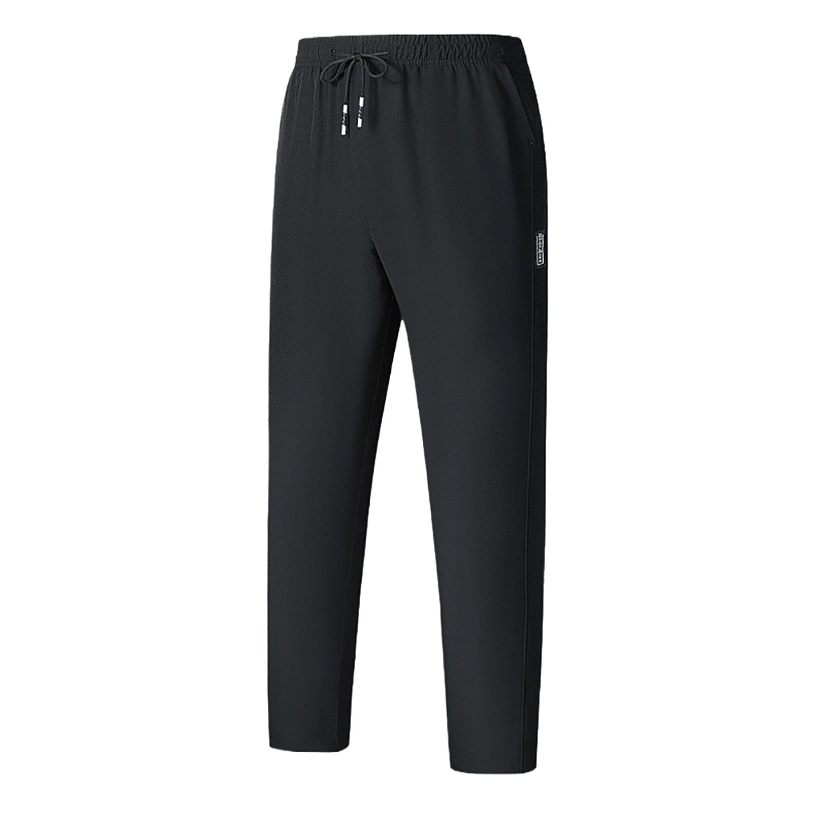 lkfuzj Men's All Season Elastic Waist Joggers | Nylon Spandex Ankle ...