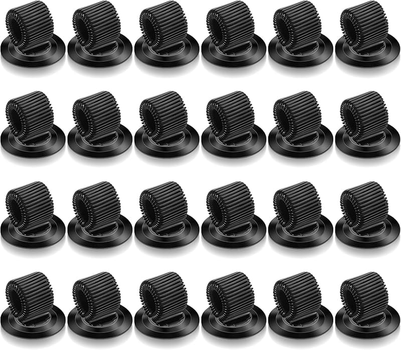 lkjhf 24 Pcs Pen Holder Clips Manganese Steel Pen Holder Self Adhesive ...
