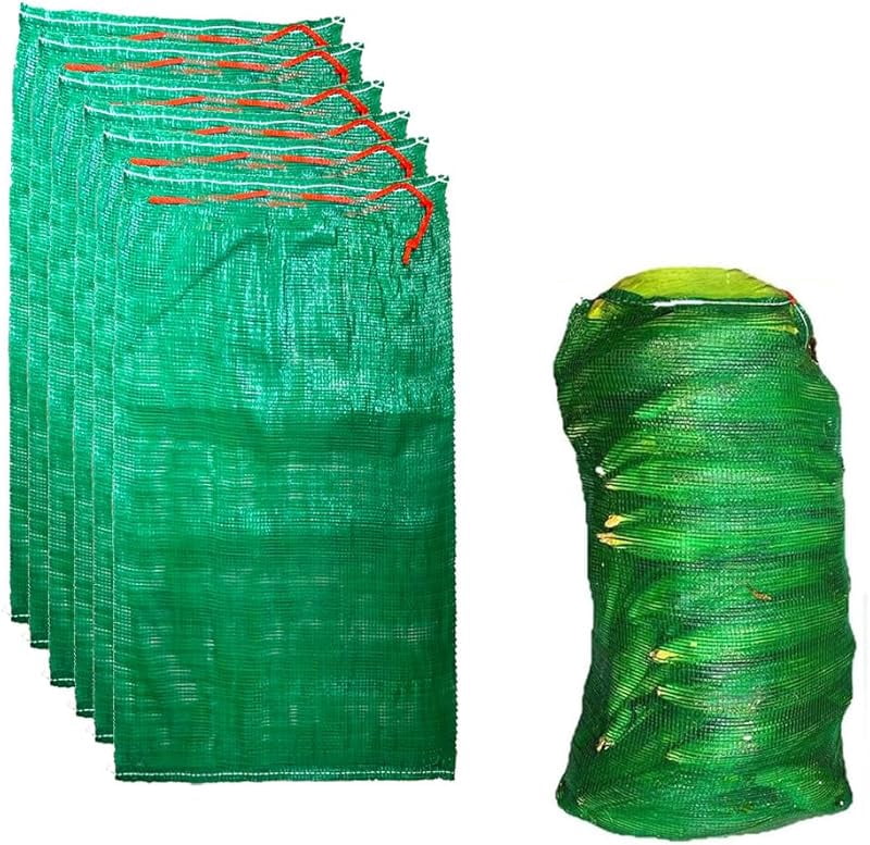 lkjhf 50pcs Extra Large Mesh Storage Produce Bags Reusable Vegetable ...