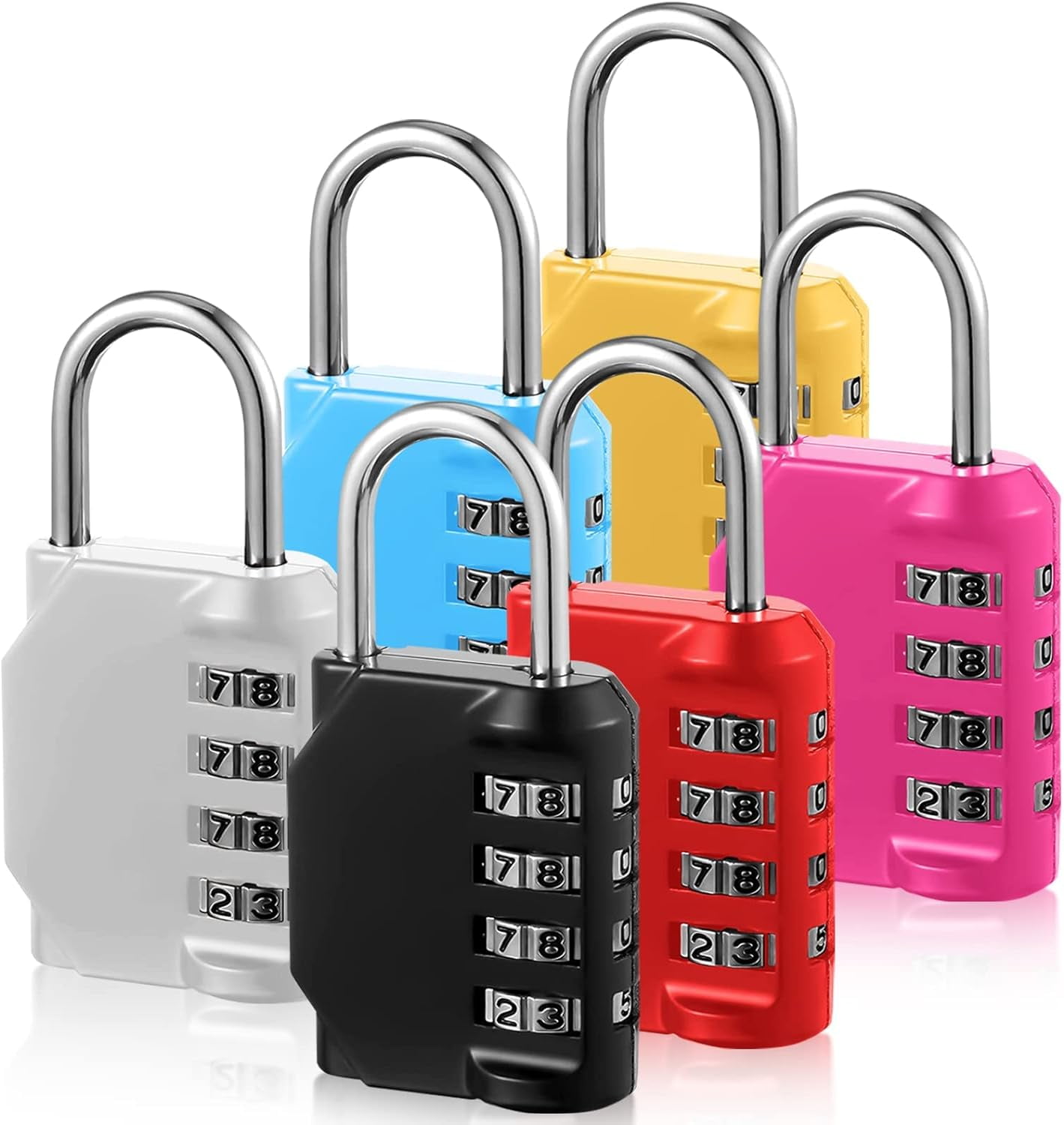 lkjhf 6 Packs Combination Lock Pack, Digital Locker Lock Combination ...