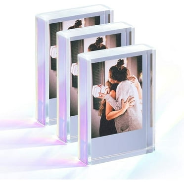 5 Pack Clear Acrylic Fridge Photo Picture Frame Double Sided for Fuji ...