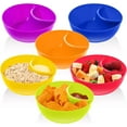 lkjhf Snack and Dip Bowls, Chips Serving Bowls Anti Soggy Divided Bowl ...