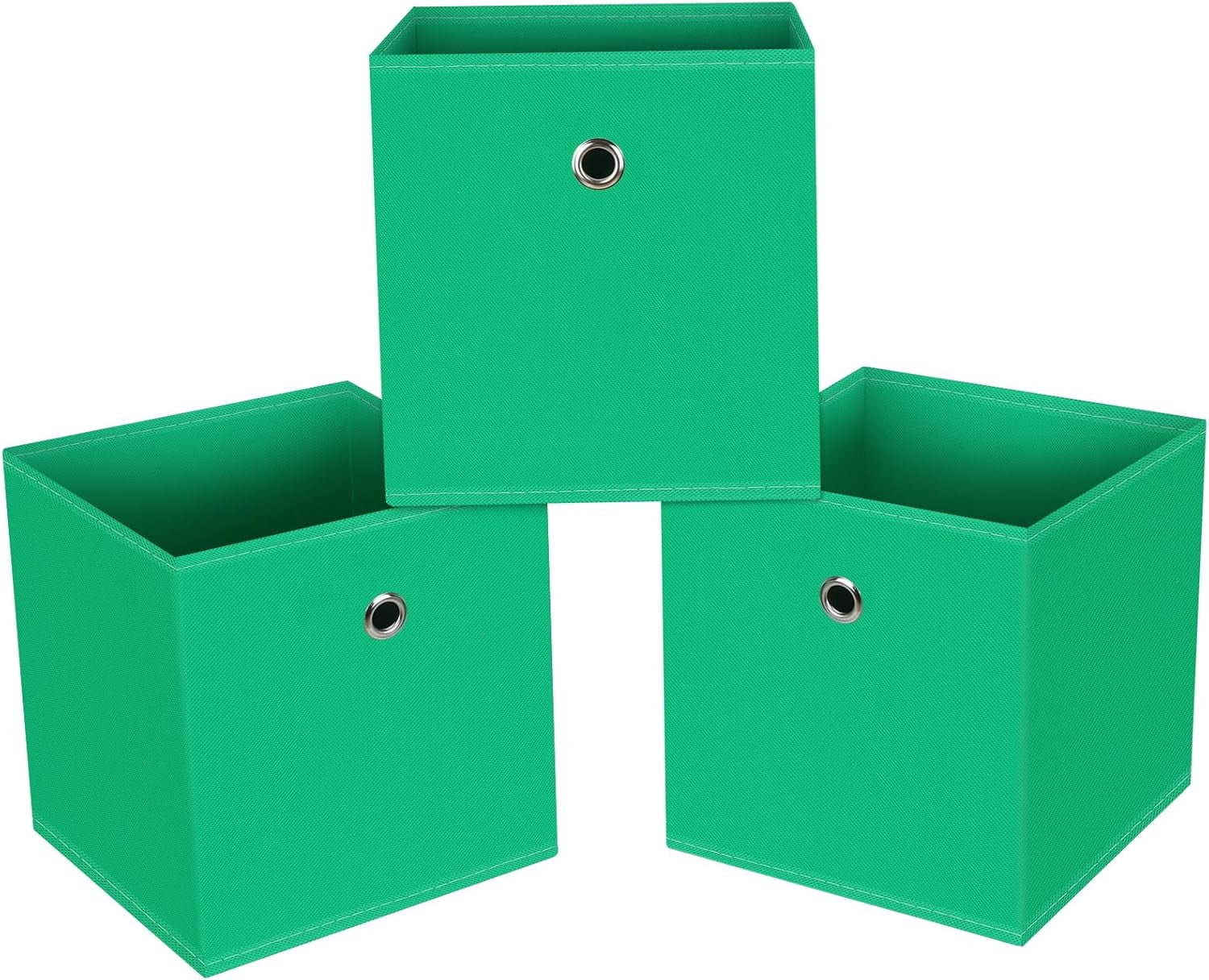 sasyxdc 11 Inch Foldable Storage Bins Black Fabric Cube Storage Bin ...