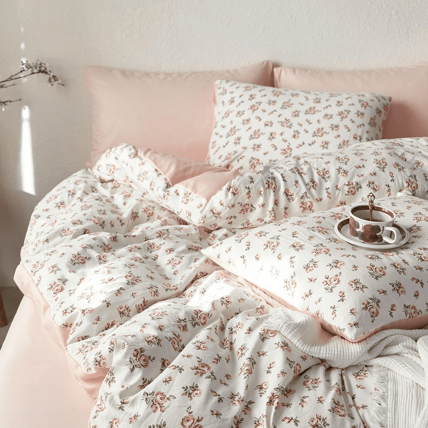 sasyxdc - Floral Comforter Set Coquette Cottagecore Aesthetic Flower ...