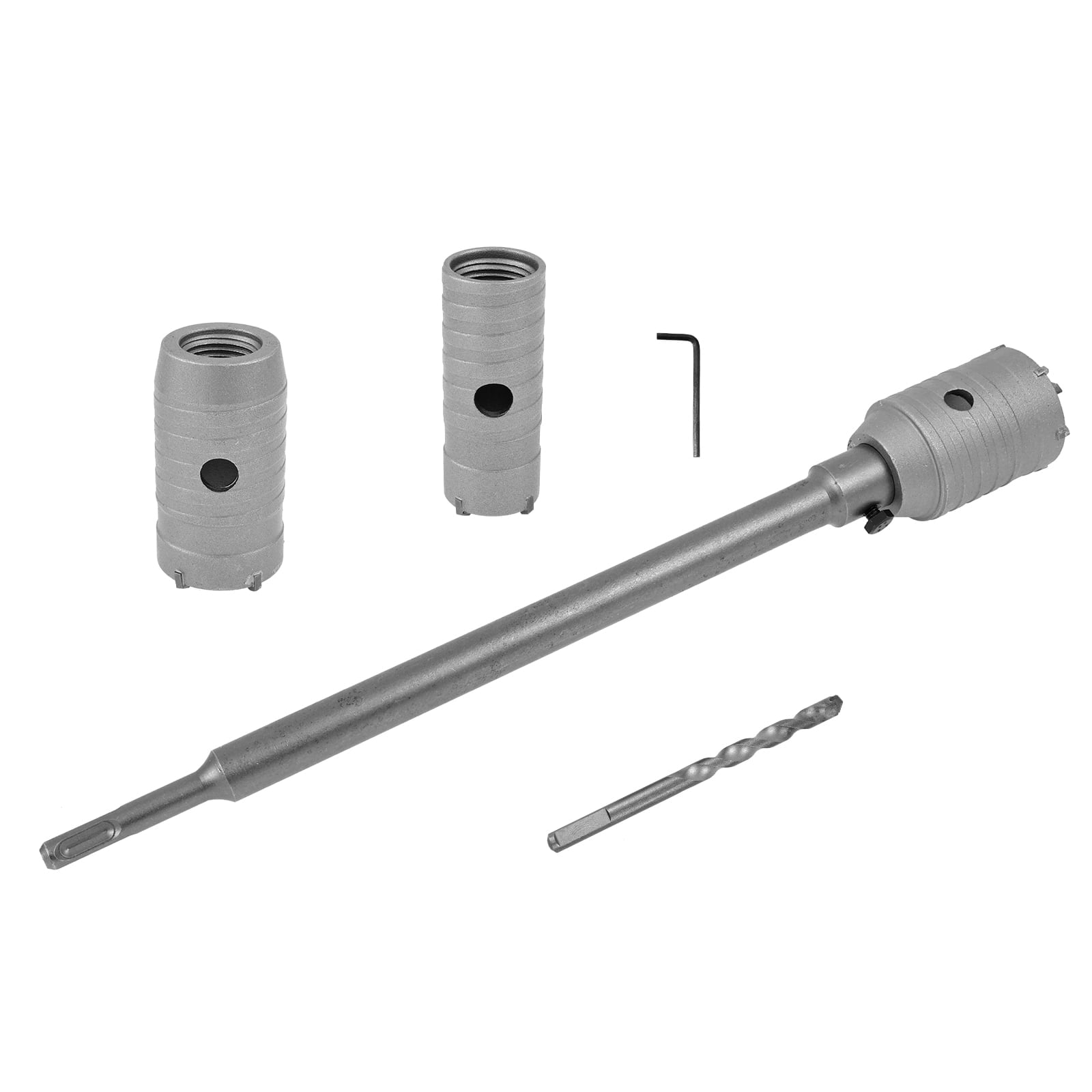 lkoopy 6PCS Concrete Hole Saw Kit, Shank Wall Hole Cutter Cement with ...