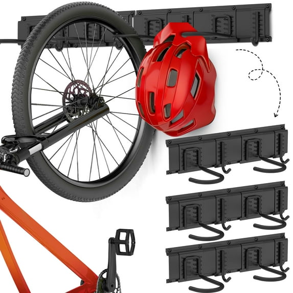 lkoopy Bike Wall Mount Hangers Heavy Duty Steel Garage Bike Hooks Up to 500lbs Bicycle Stand for ...