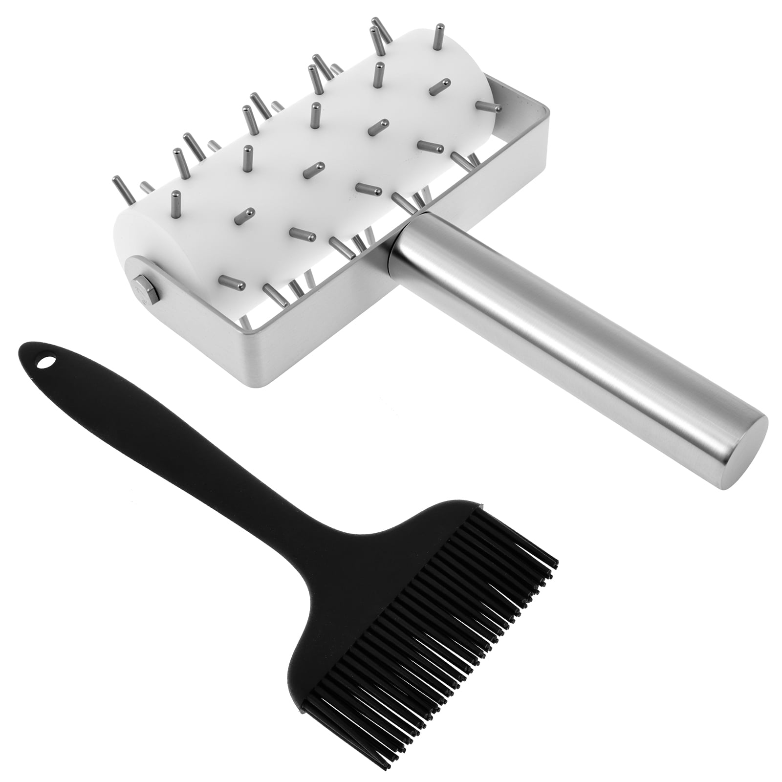lkoopy Practical Pizza Dough Docker Stainless Steel Pizza Dough Roller ...