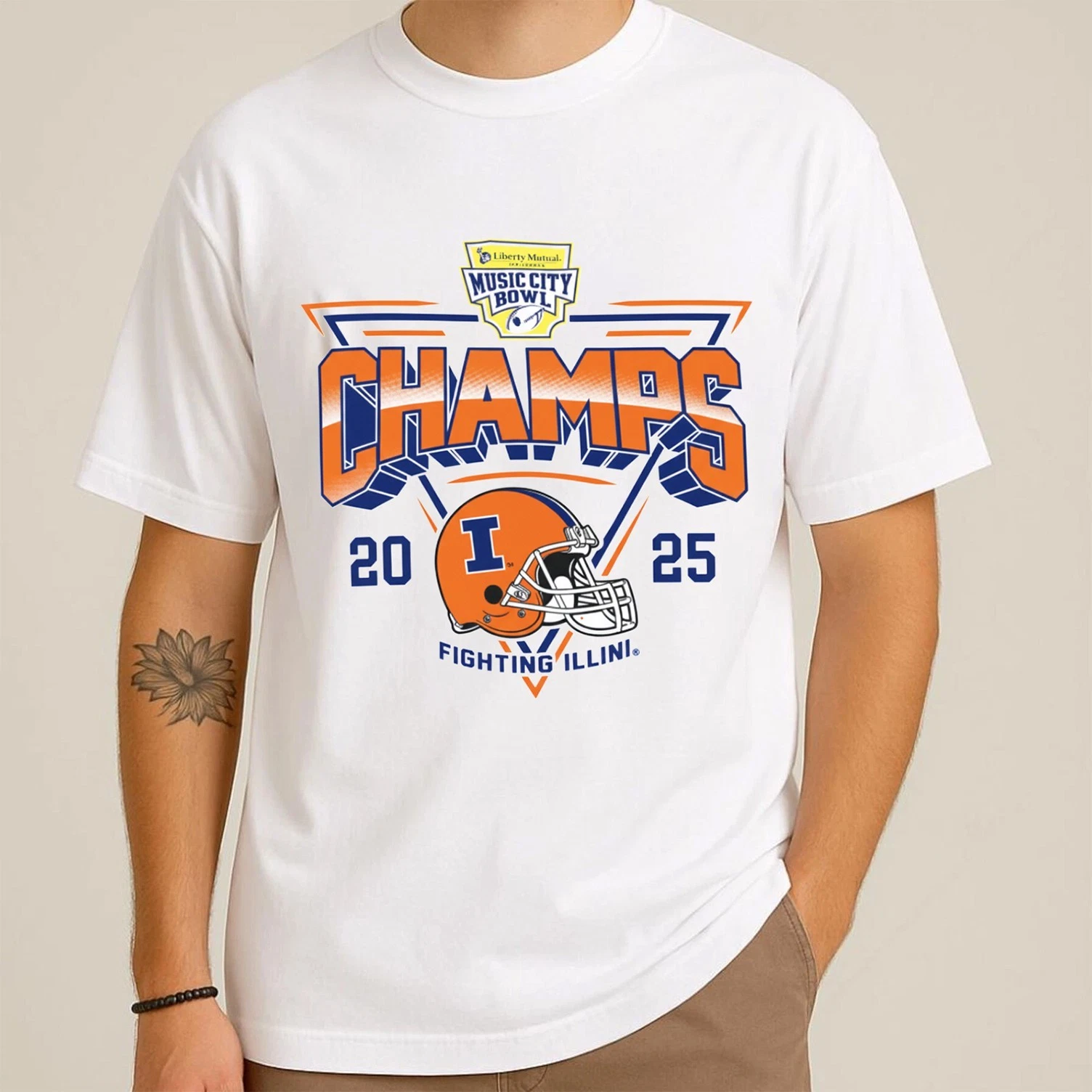 llinois Fighting Illini 2025 Music City Bowl Champions Tshirt - Walmart.com