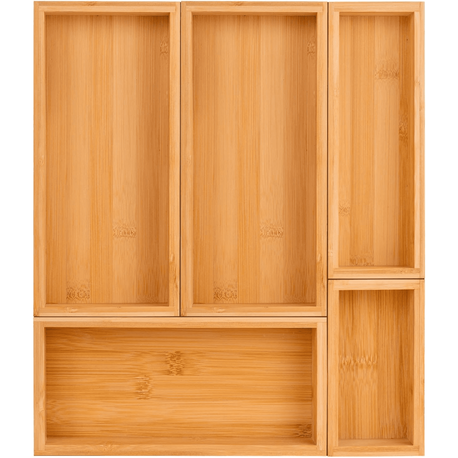 llskdfj bamboo drawer organizer Set，expandable drawer dividers wooden ...