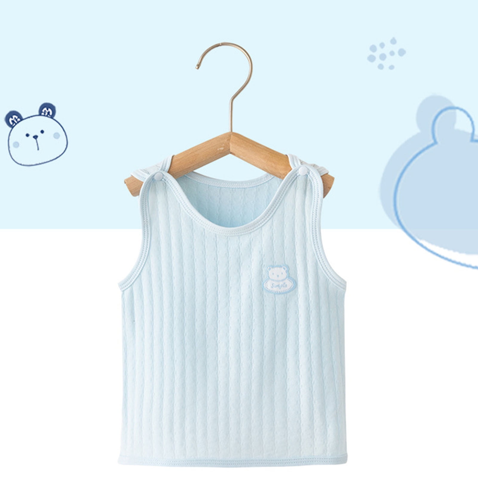 lmcalzta Baby Infant Tank Tops Soft Comfy Sleeveless Tshirts for Girls ...