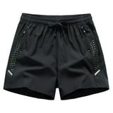 lmcalzta Mens Running Shorts 5 Inch Drawstring Quick Drying Workout Gym ...