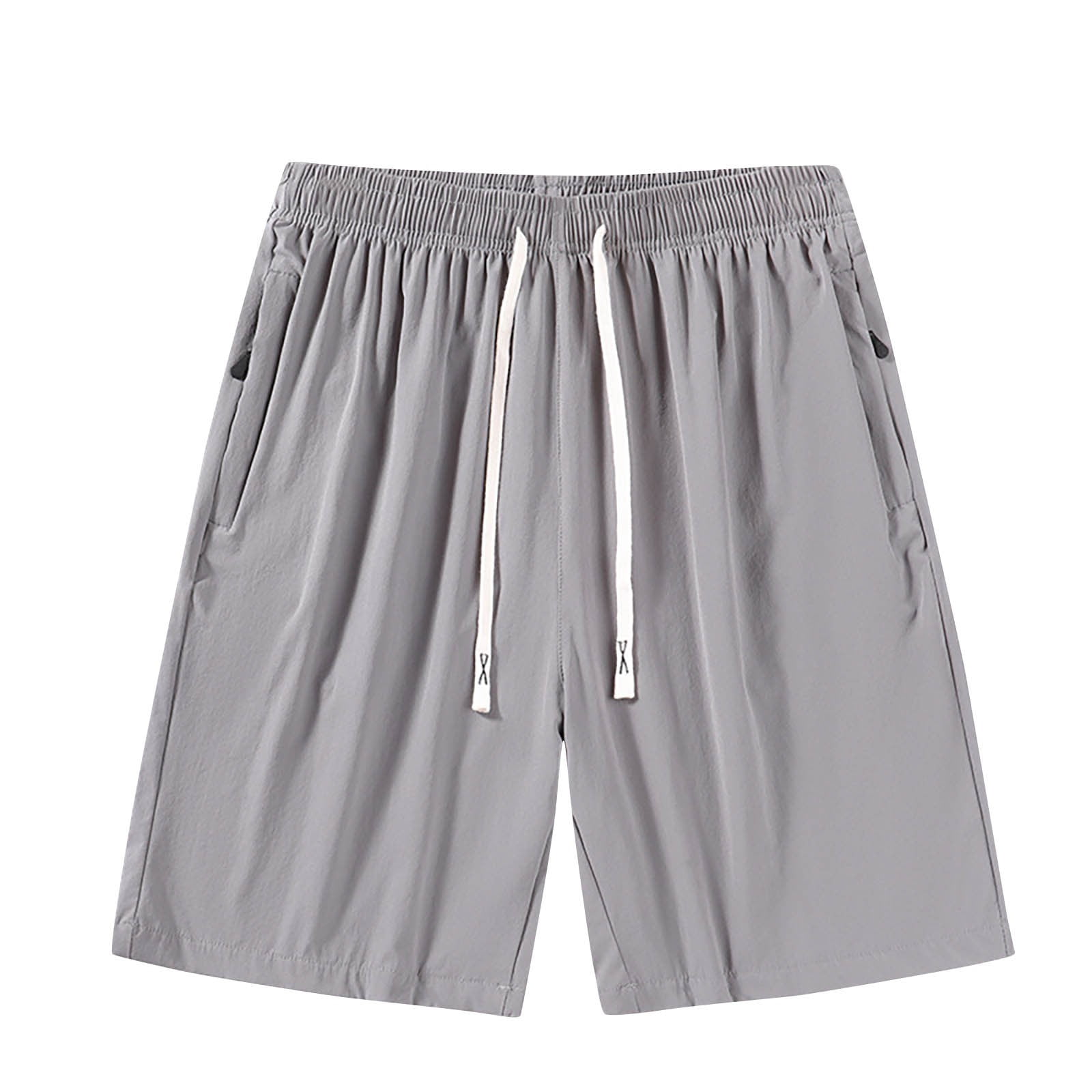 lmcalzta Plus Size Mens Shorts Drawstring Elastic Waist Lightweight ...