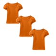 lnmuld 3PCS Girls Puff Sleeve T-Shirts - Soft Comfortable Casual Short ...