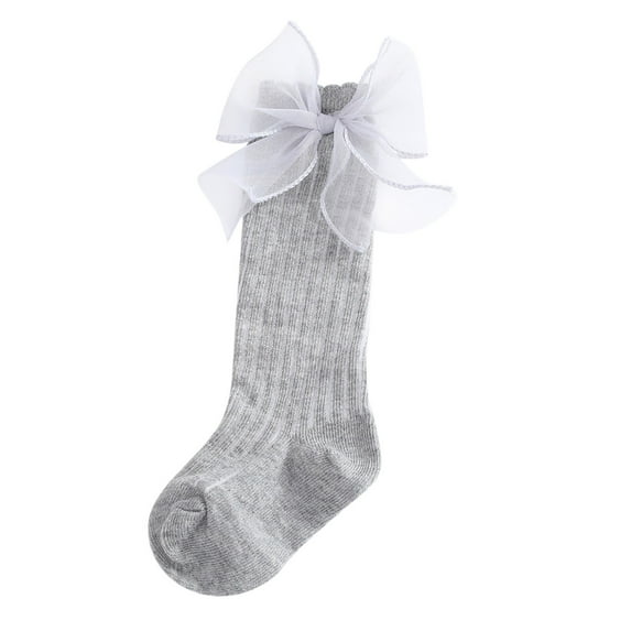 lnmuld Baby Socks Fashion Soft Knee High Stockings with Delicate Lace ...