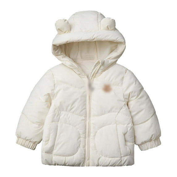 lnmuld Boys Winter Coat Solid Color Down Padded Jacket with Thick ...