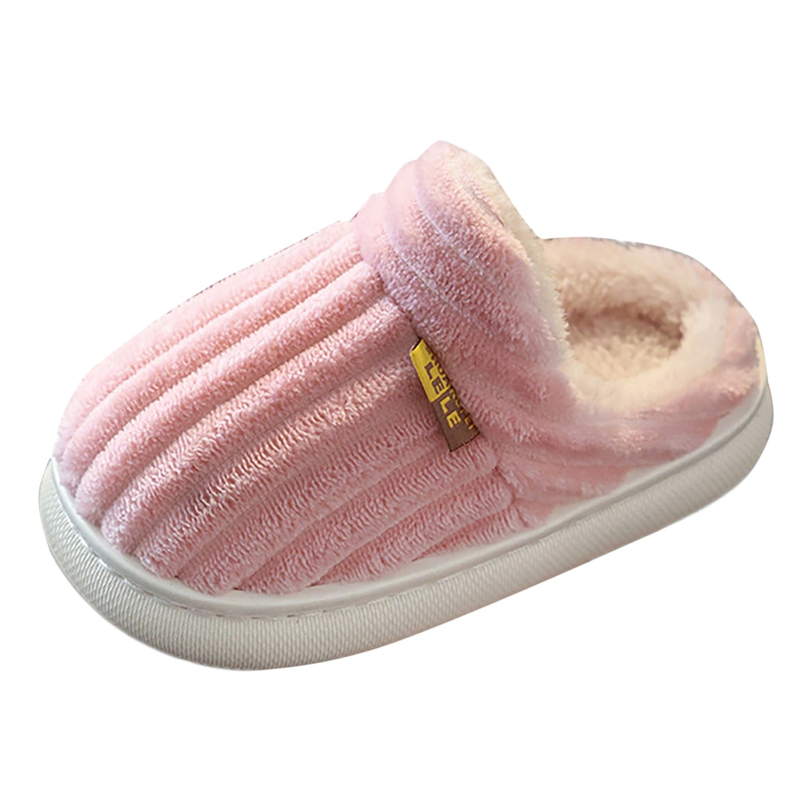 lnmuld Kids Fleece Slipper Winter Simple Fashionable Versatile Girls ...