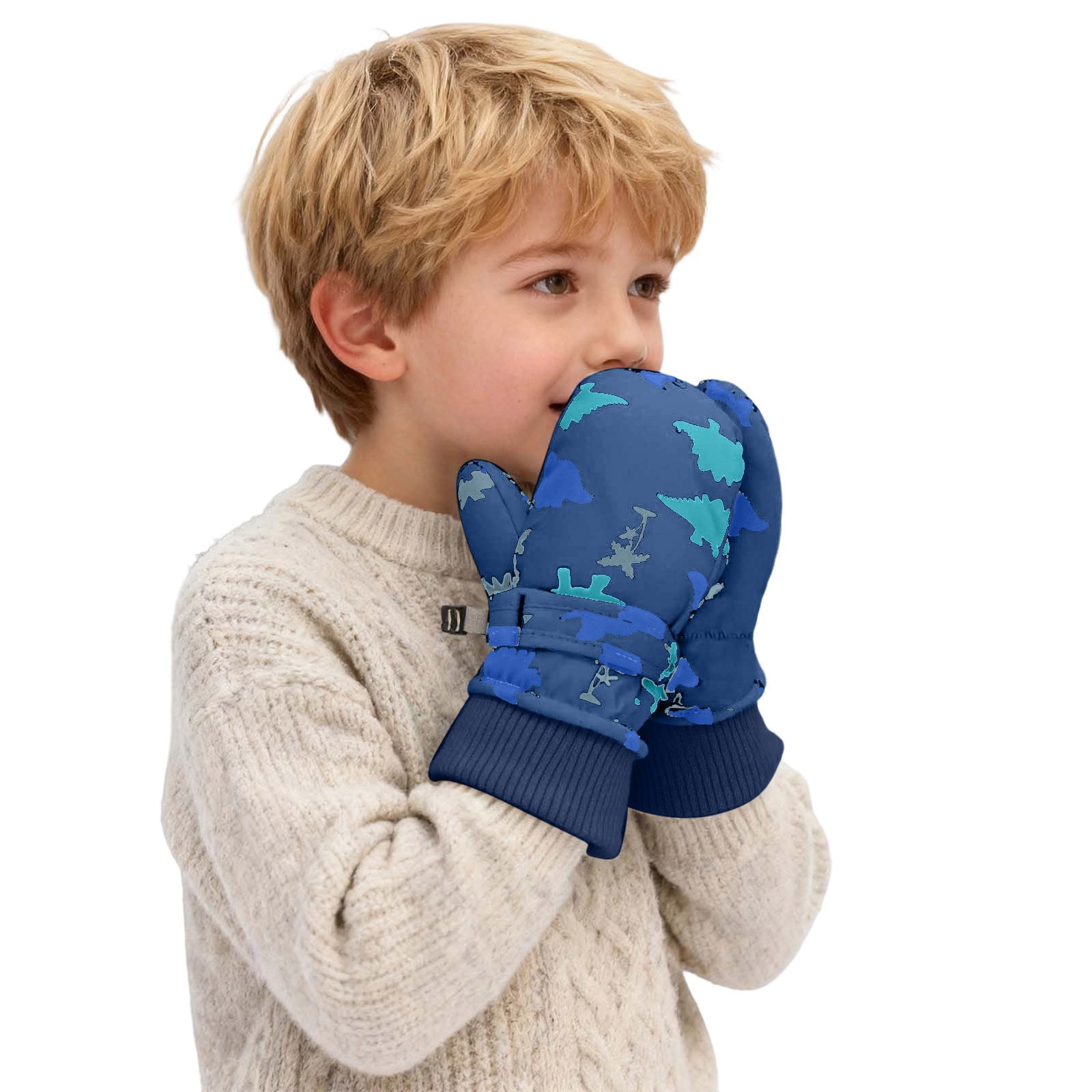 lnmuld Kids Gloves Winter Thermal Ski Mittens with Quick Drying Lined ...