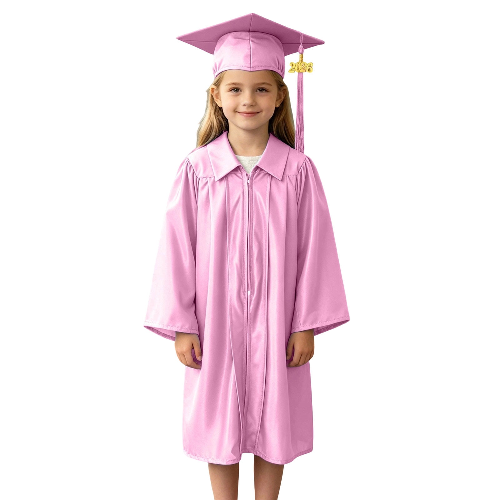 lnmuld Kids Kindergarten Graduation Gown Cap Set Turn Down Collar ...