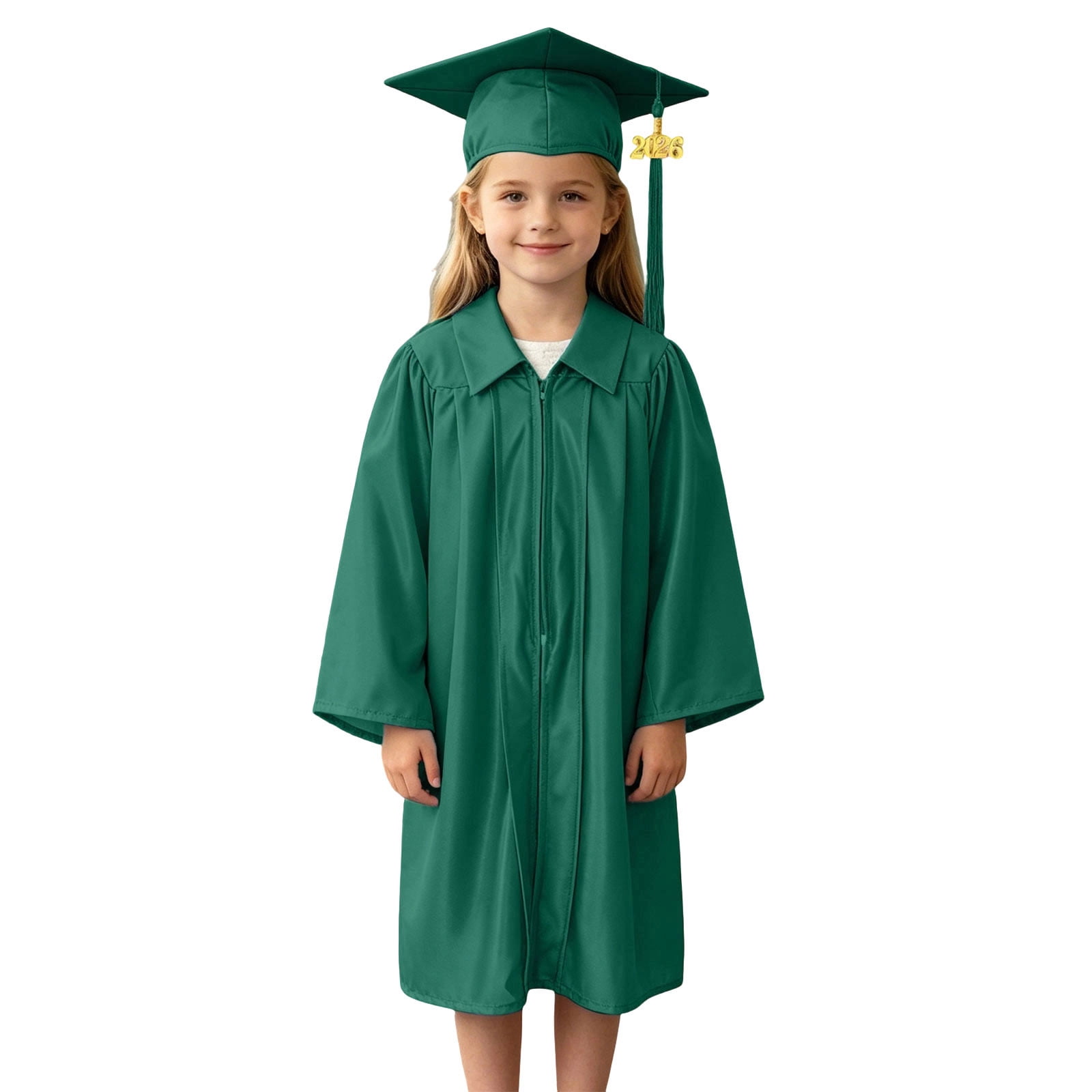 lnmuld Kids Kindergarten Graduation Gown Cap Set Turn Down Collar ...