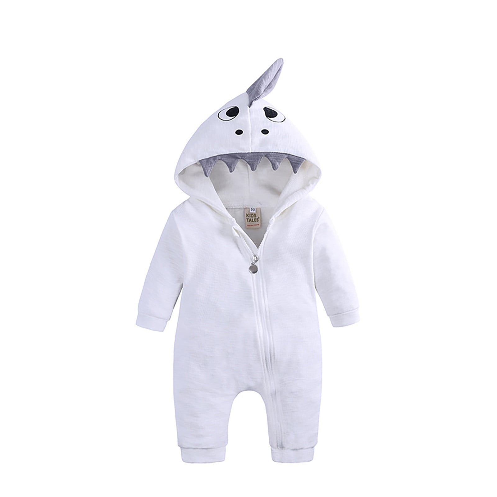 lnmuld Long Sleeve Romper Adorable Cartoon Character Hooded Romper and ...