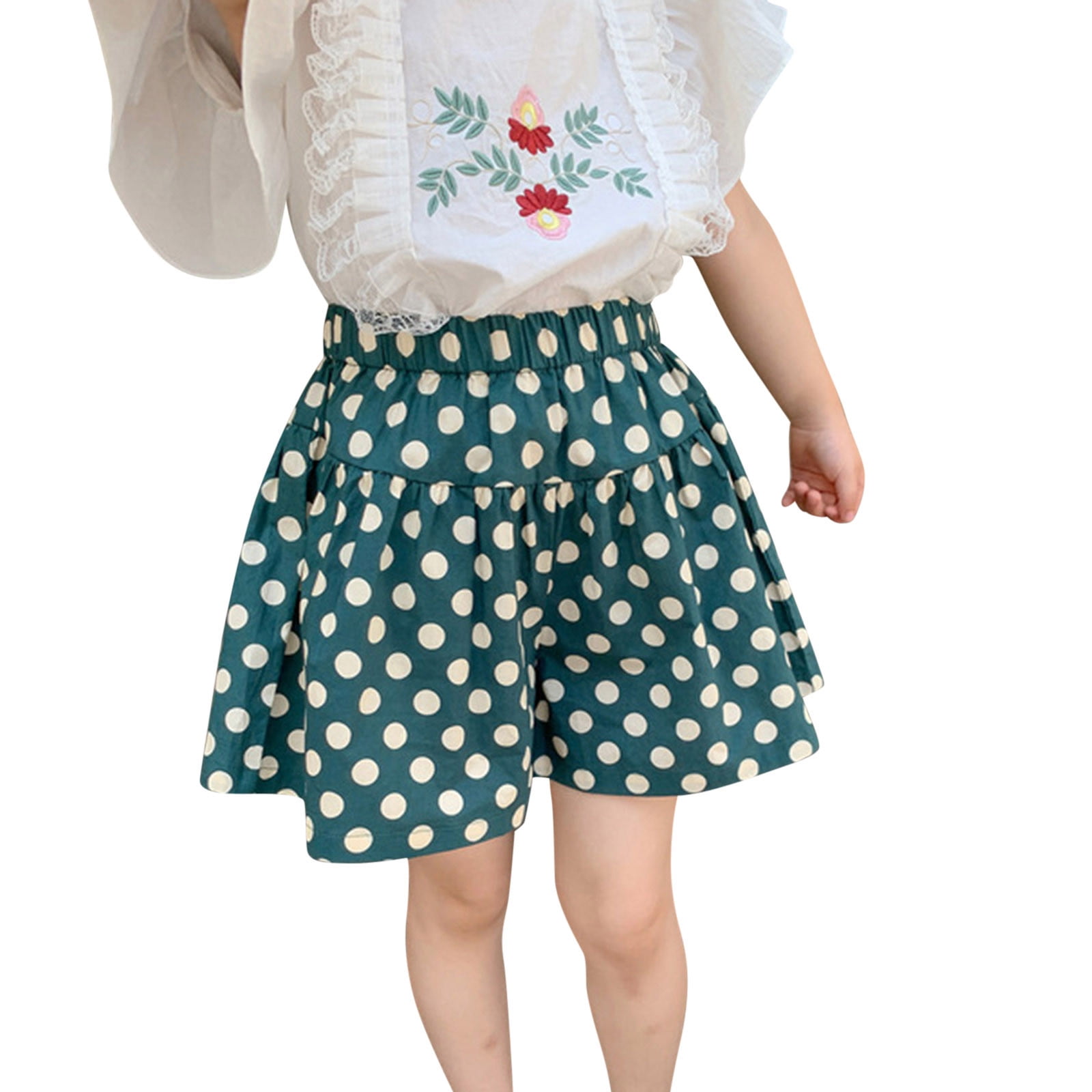 lnmuld Summer Casual Floral Polka Dot Jogger Shorts - Toddler Baby Play ...