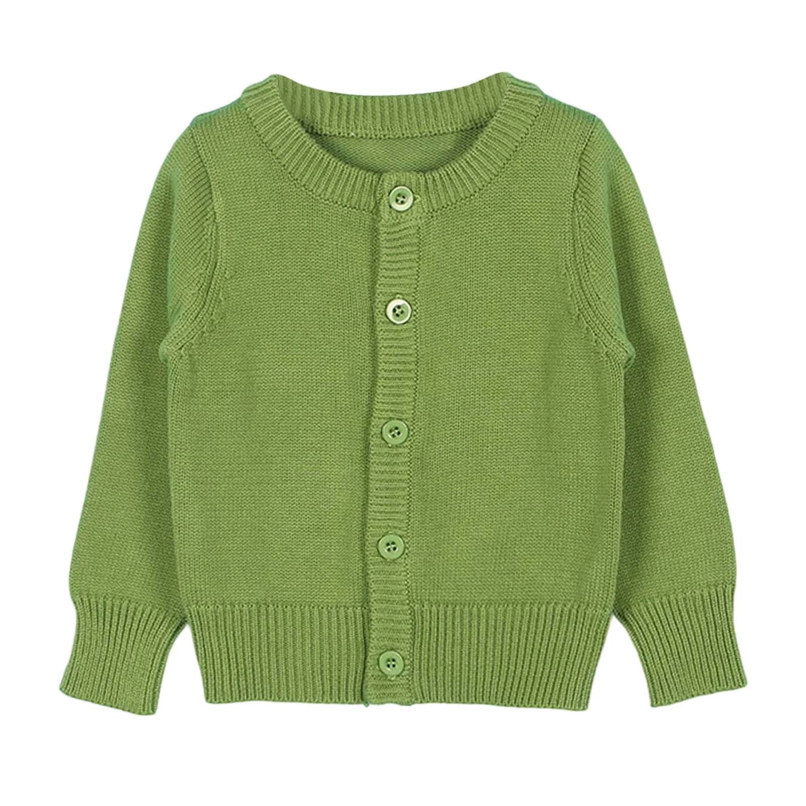 lnmuld Sweaters for Baby Kids Girls Cardigan Long Sleeve Kid Button ...